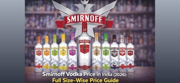 Smirnoff Vodka Price in India (2026): Full Size-Wise Price Guide